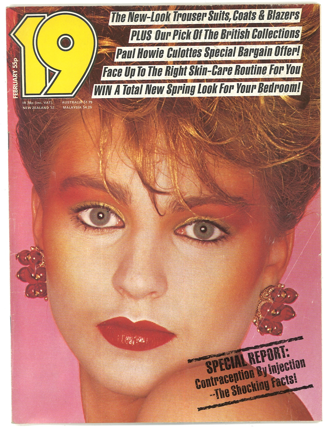 19 Magazine Feb 1982 British Original Rare Retro Vintage Fashion ...