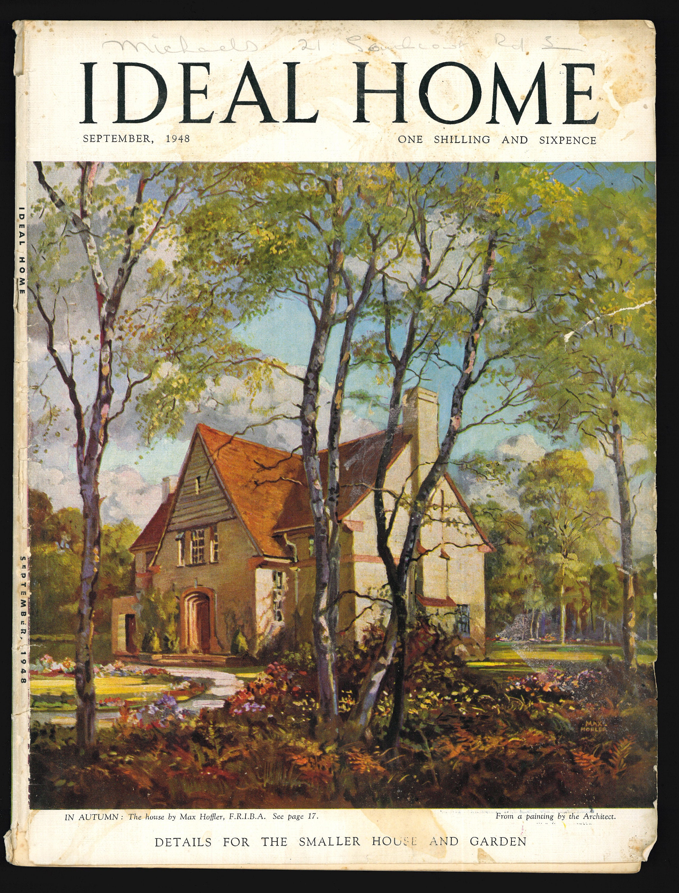 Ideal Home 1948 Original Vintage Magazine Geoffrey Rhoades Sheila Rusby ...