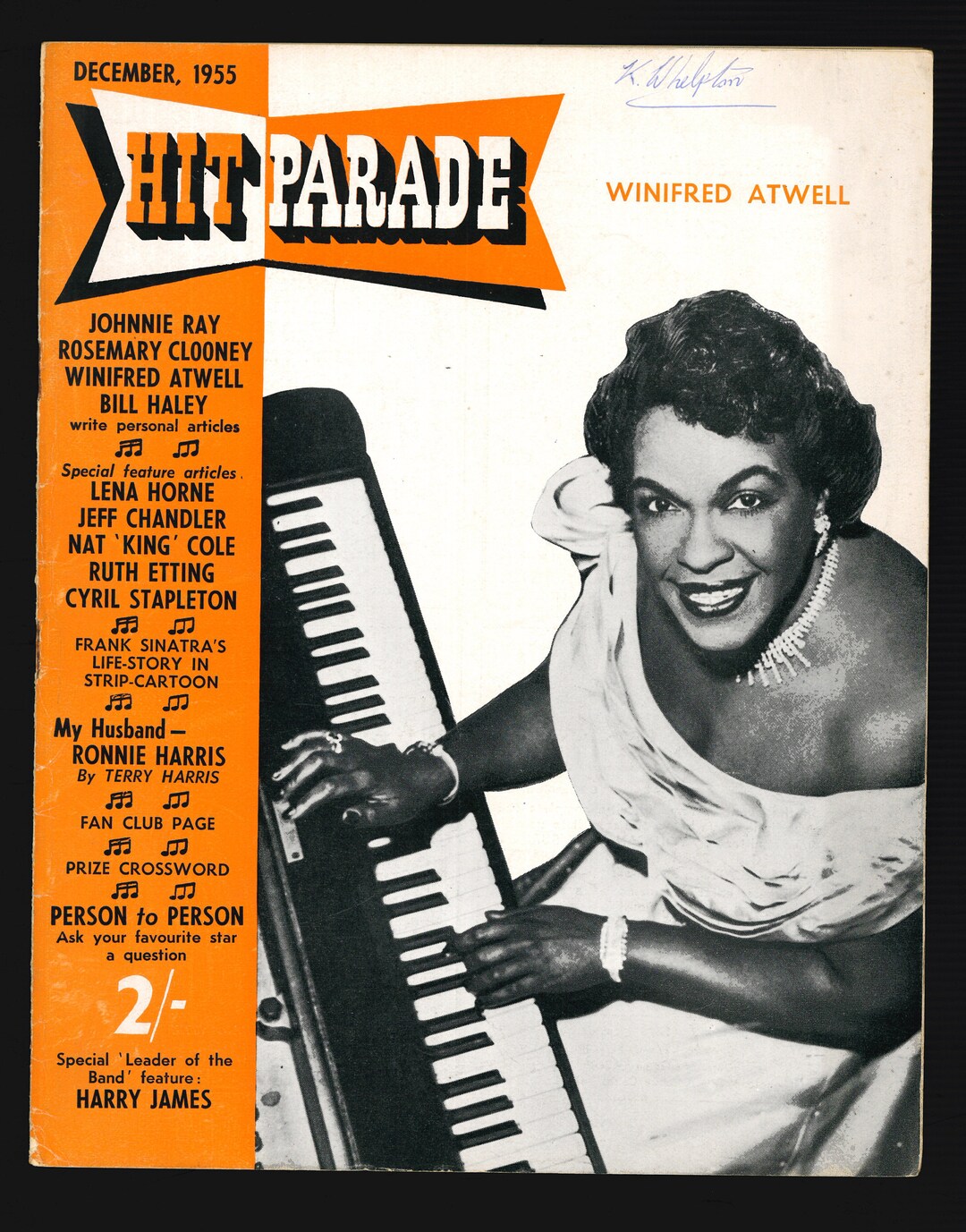 Hit Parade Vol 1 No 19 Dec 1955 Original Magazine Rock N Roll Winifred ...