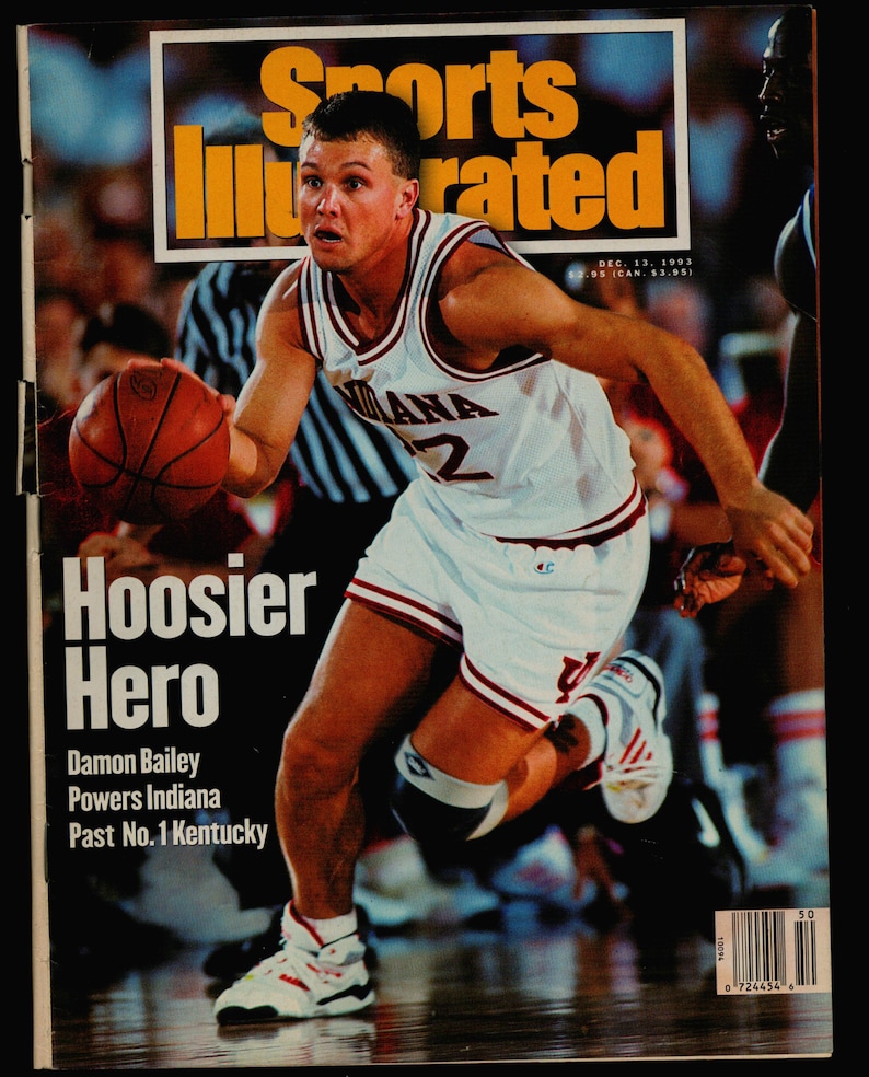 Sports Illustrated Dec 13 1993 Hoosier Hero Damon Bailey - Etsy
