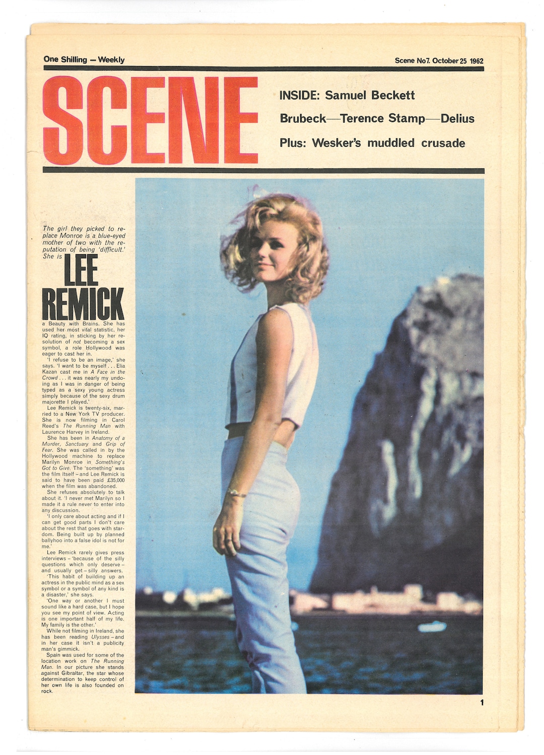 Scene No 7 Oct 25 1962 Original Vintage Magazine Lee Remick Samuel ...