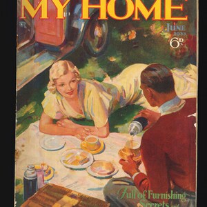 My Home Back Issues 1933 Original Vintage Women’s Magazine Knitting ...