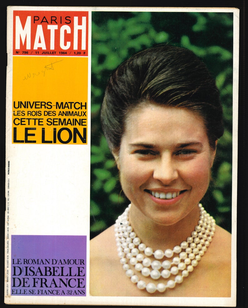 Paris Match Magazine July 1964 Original Vintage Magazine 60th - Etsy