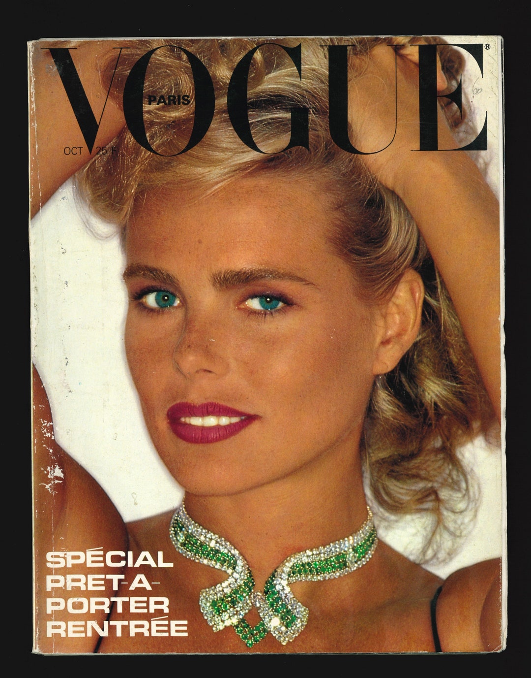 Vogue Paris Oct 1980 MARGAUX HEMINGWAY Helmut Newton Guy BOURDIN ...