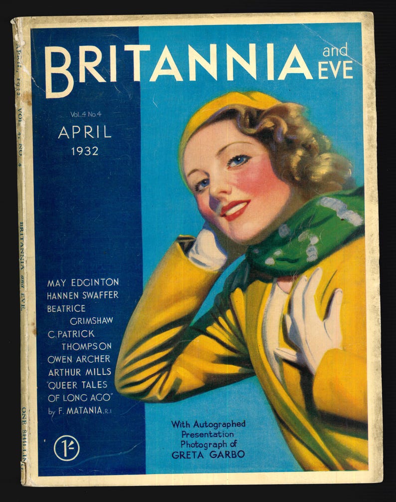 Britannia and Eve British 1930's Back Issues Original Vintage Fashion ...