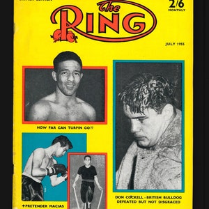 The Ring 1955 Boxing Wrestling Fighting Original Vintage Rare Magazine ...