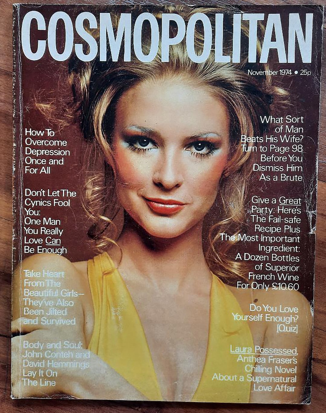 Cosmopolitan UK Nov 1974 Original Vintage Fashion Magazine Gift ...