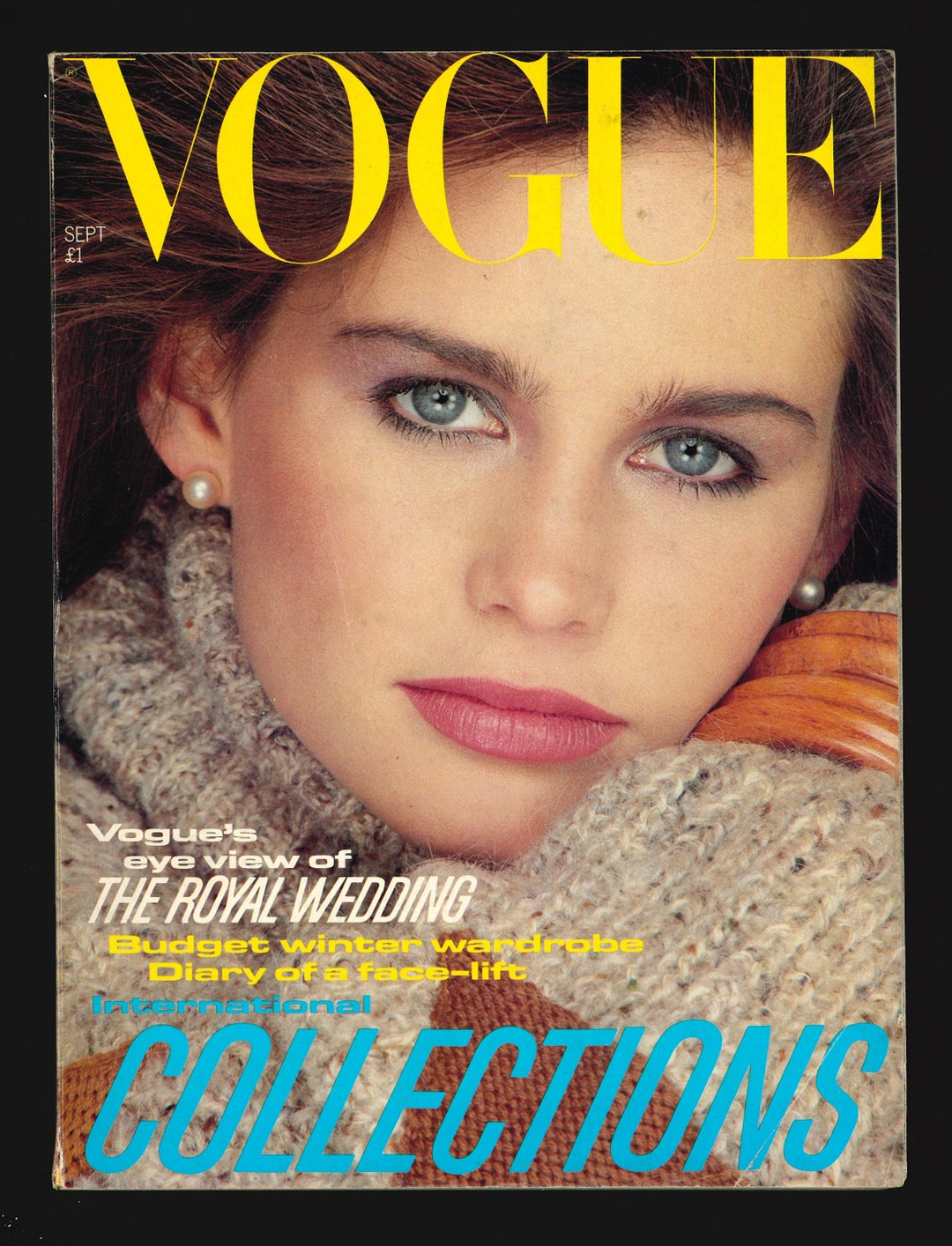 Vogue UK Sept 1981 Original Vintage Fashion Magazine Juli Foster - Etsy