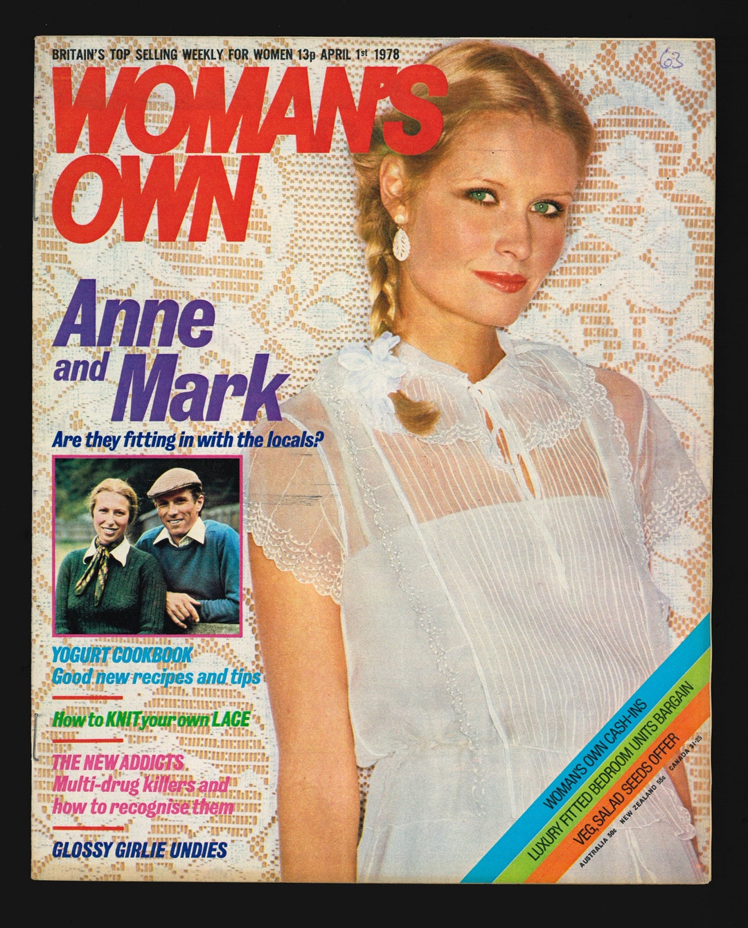 Woman's Own Apr 1 1978 Original British Vintage Weekly Women Magazine ...