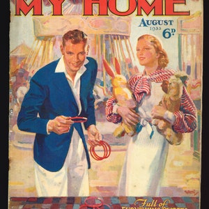 My Home Back Issues 1933 Original Vintage Women’s Magazine Knitting ...