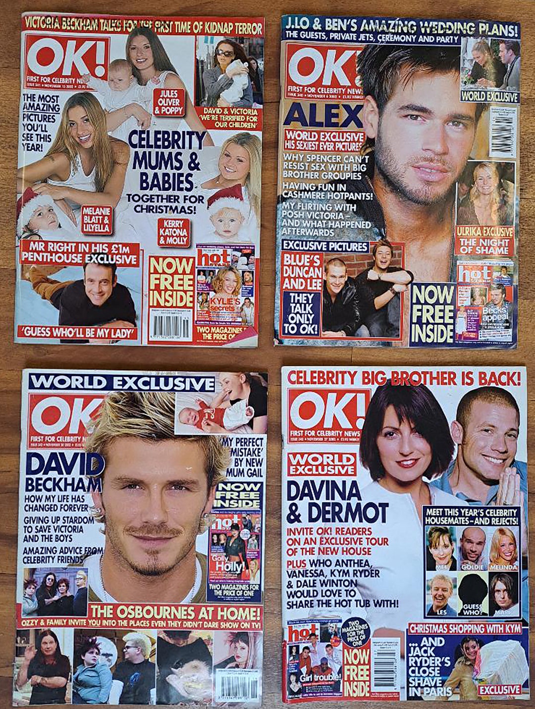 Ok Magazine Nov Dec 2002 Bundle of X 7 Copies First for Celebrity News ...