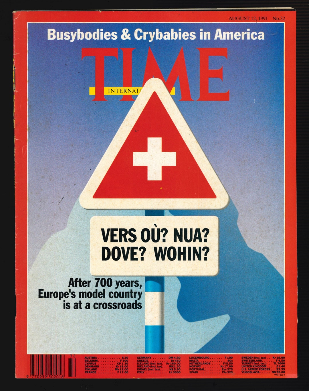 TIME AUG 12 1991 Vintage Magazine - Etsy