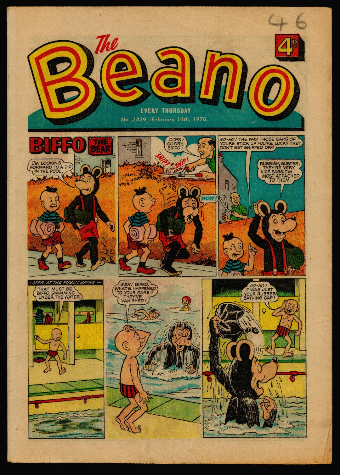 Beano No 1439 Feb 14 1970 UK Original British Vintage Comics Magazine ...