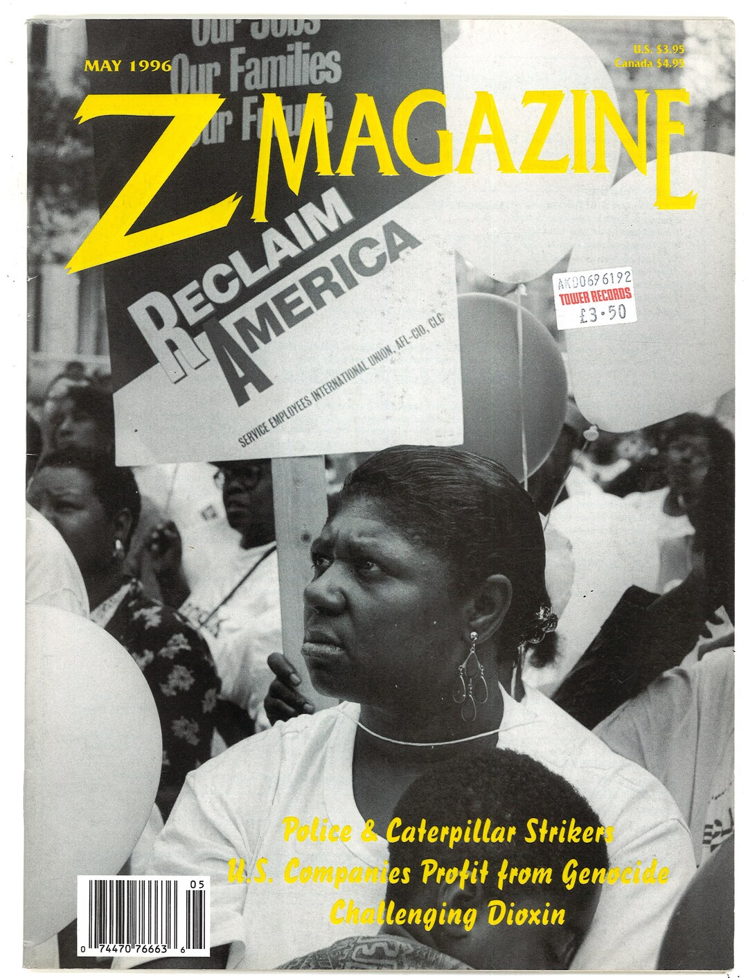 Z Magazine May 1996 US American Independent Political Culture Social ...