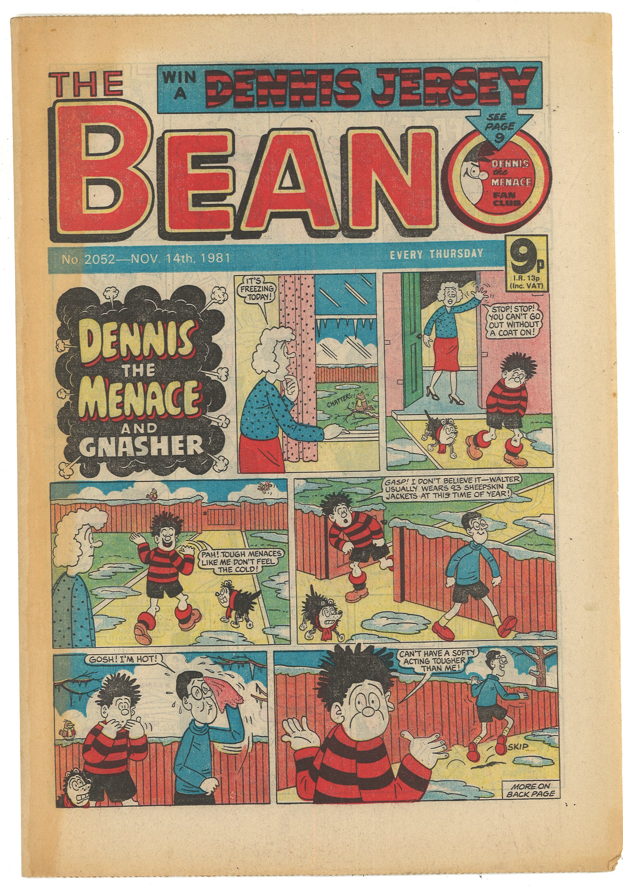 Beano no 2052 Nov 14 1981 UK Original British Vintage Comics | Etsy