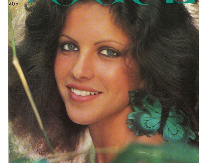 Vogue UK April 15 1975 British Original Vintage Fashion Clio Goldsmith ...