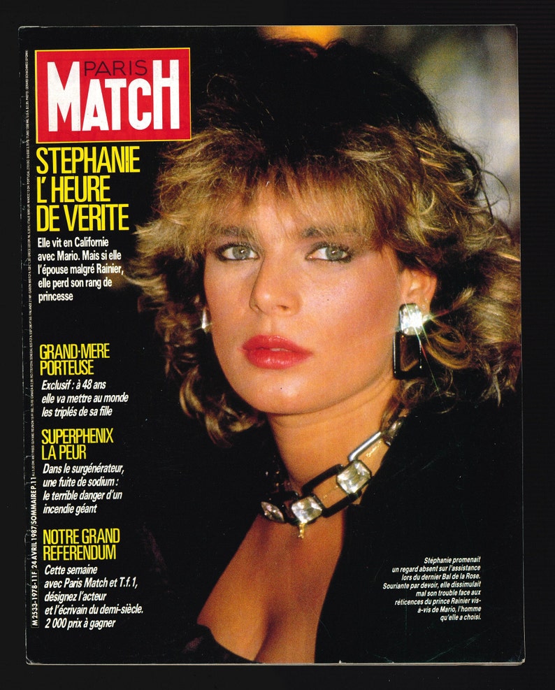 Paris Match Magazine Jan - Sept 1987 Back Issues - Etsy