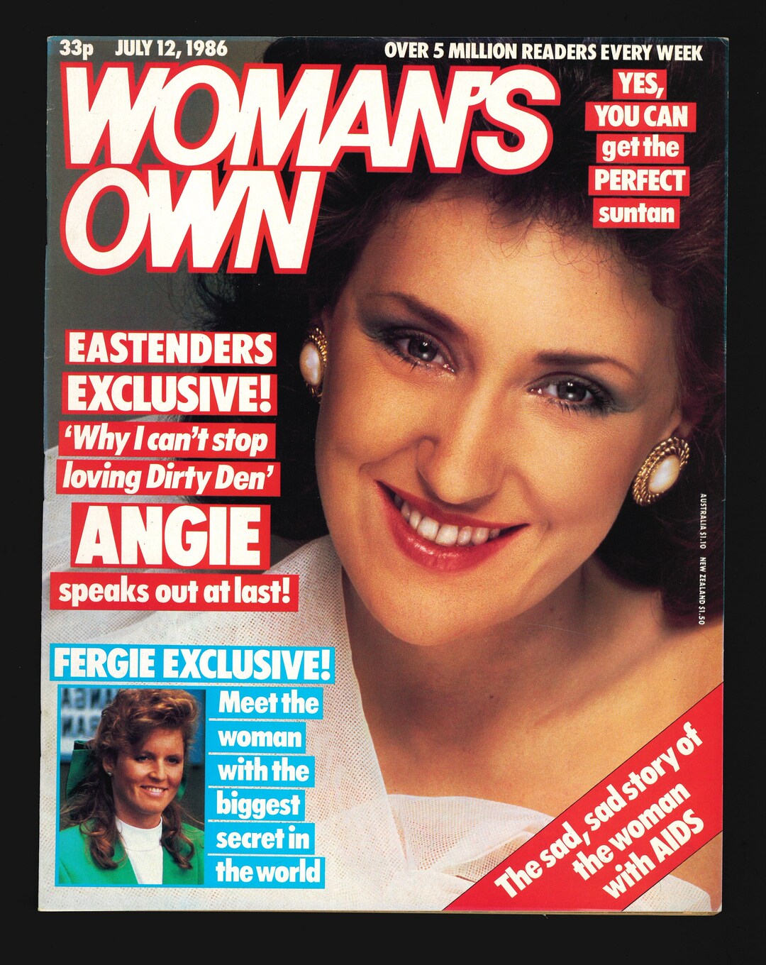 Woman's Own July 12 1986 Original British Vintage Weekly Women Magazine ...