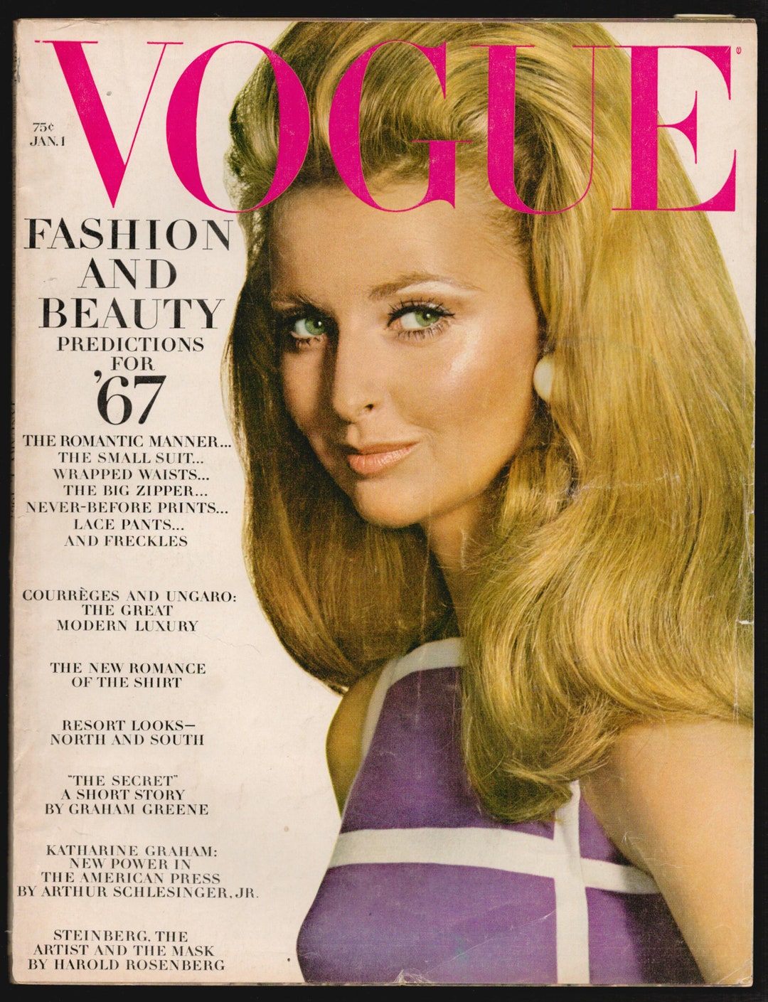 Vogue US Jan 1 1967 Original Vintage American Fashion Magazine ...