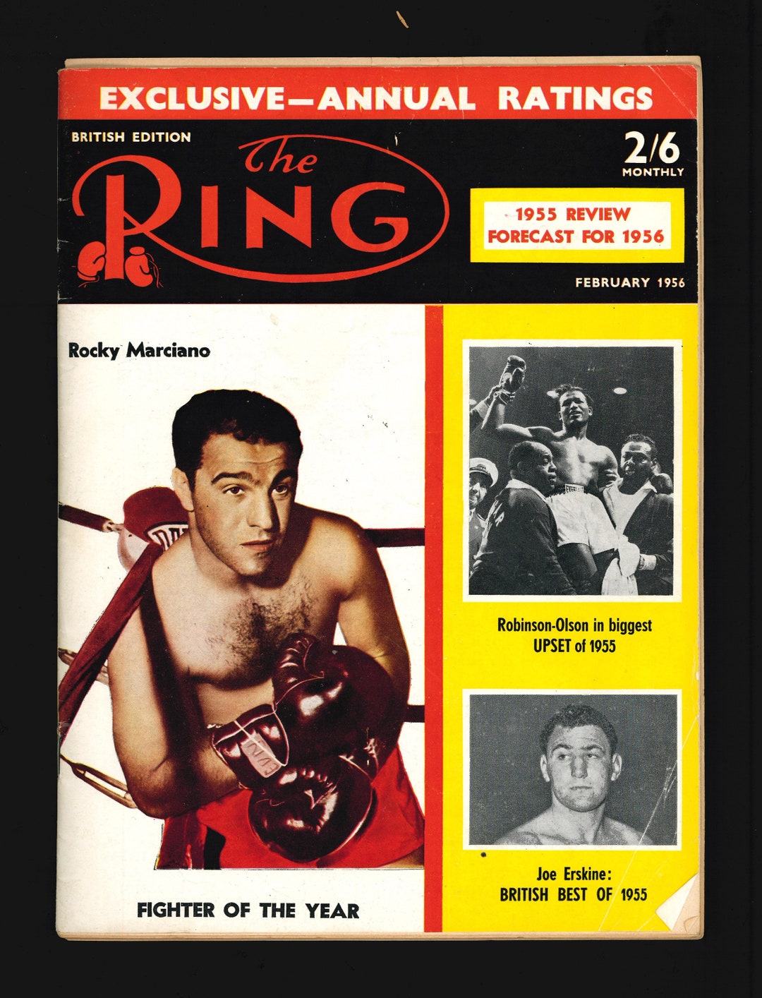 The Ring 1956 Jan - Nov 1957 Boxing Wrestling Fighting Original Vintage ...