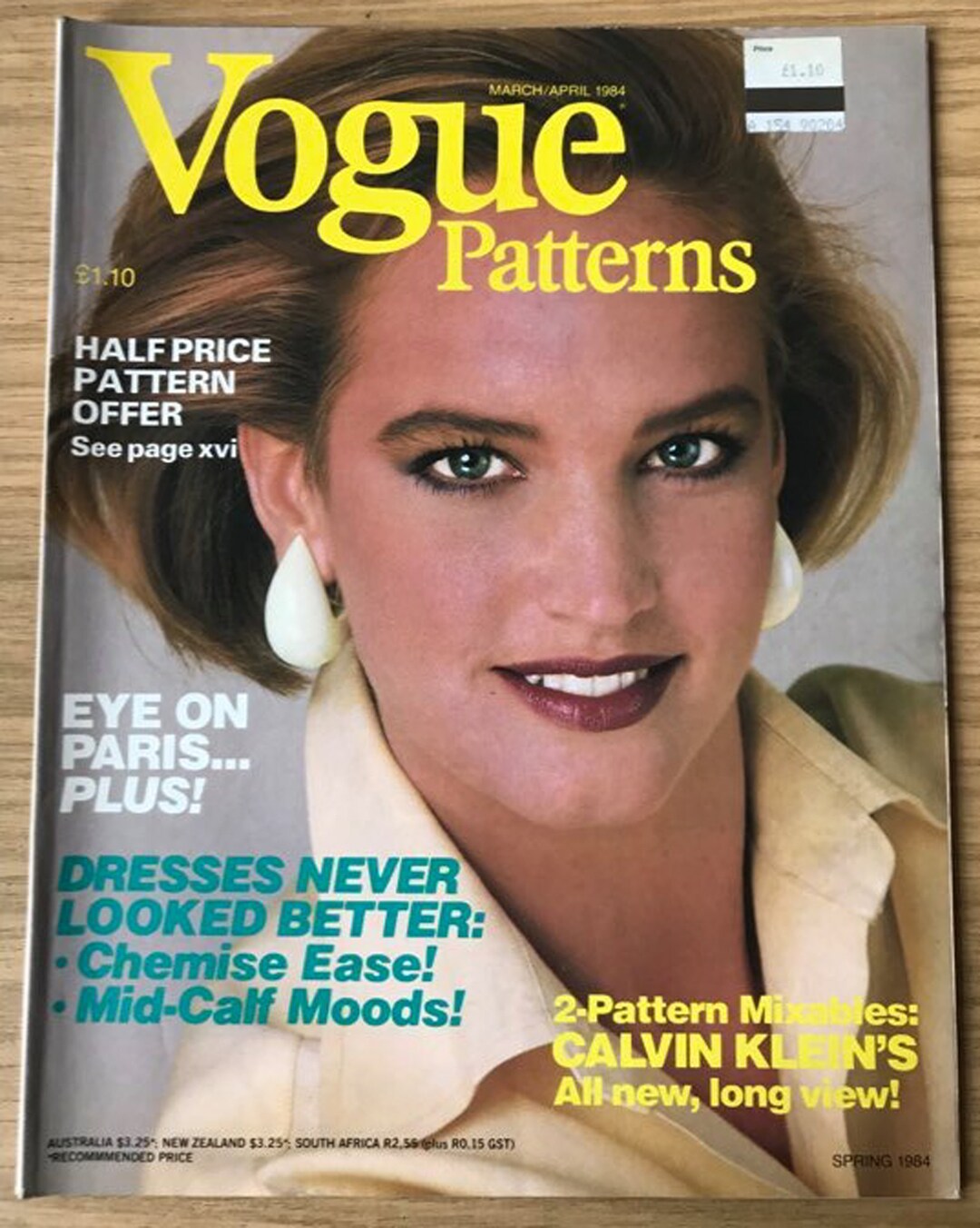 Vogue Patterns Spring 1984 Original Vintage Retro Rare Fashion Magazine ...