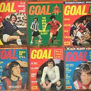 Goal Magazine 1970-1974 LOT X 28 Copies Worlds Greatest Soccer Weekly ...