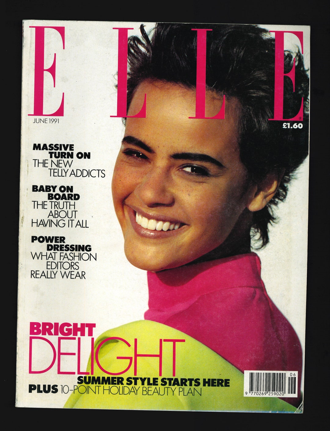 Elle UK June 1991 Original Vintage Fashion Magazine - Etsy