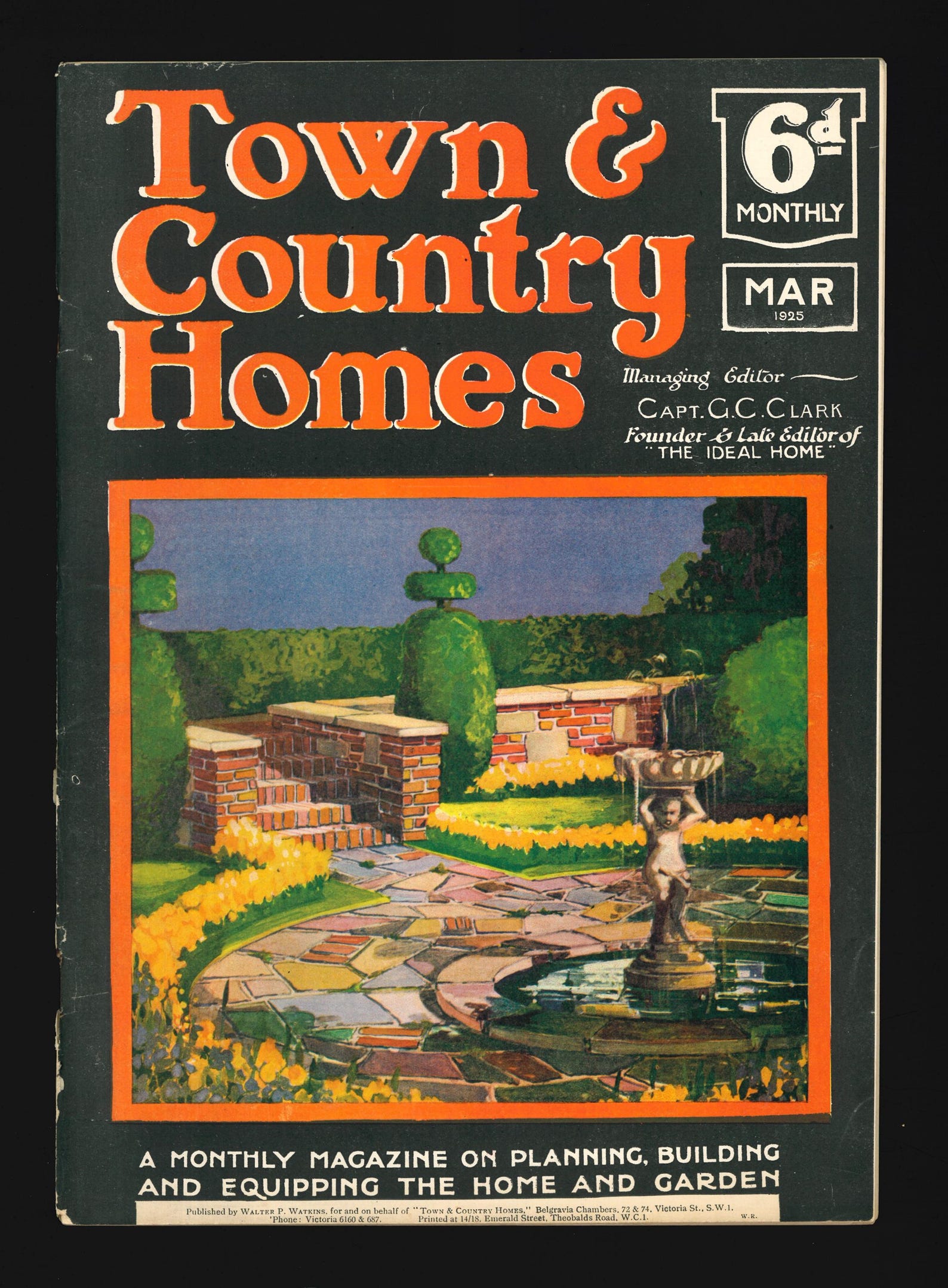 Town & Country Homes 1925 Vintage Original Retro Rare Monthly Magazine ...