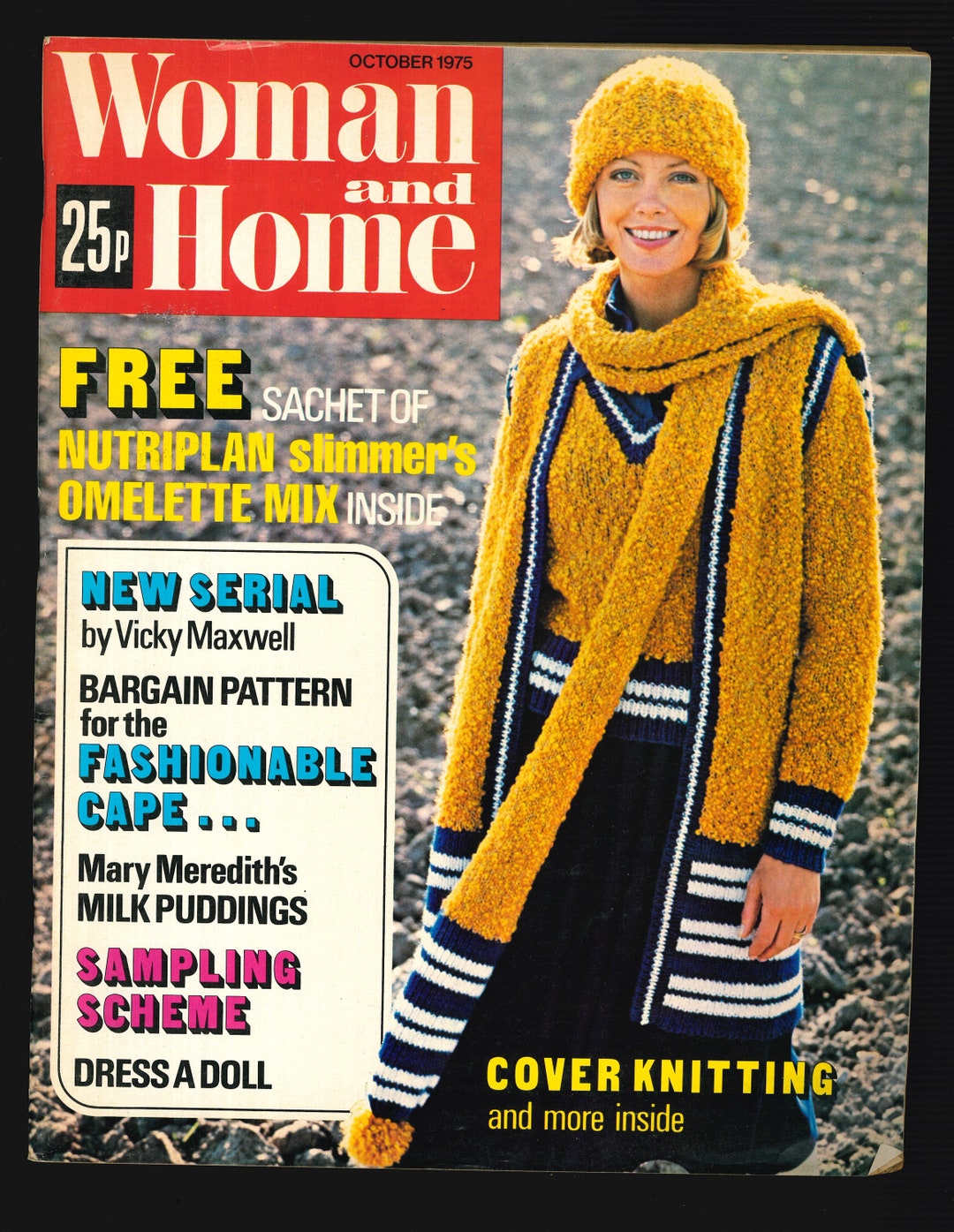 Woman and Home Oct 1975 Vintage Women’s Magazine Knitting Patterns ...