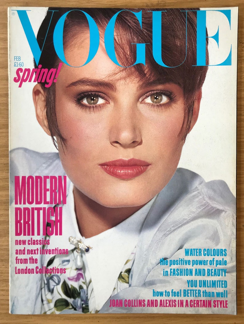 Vogue UK Feb 1985 British Original Vintage Fashion Magazine - Etsy
