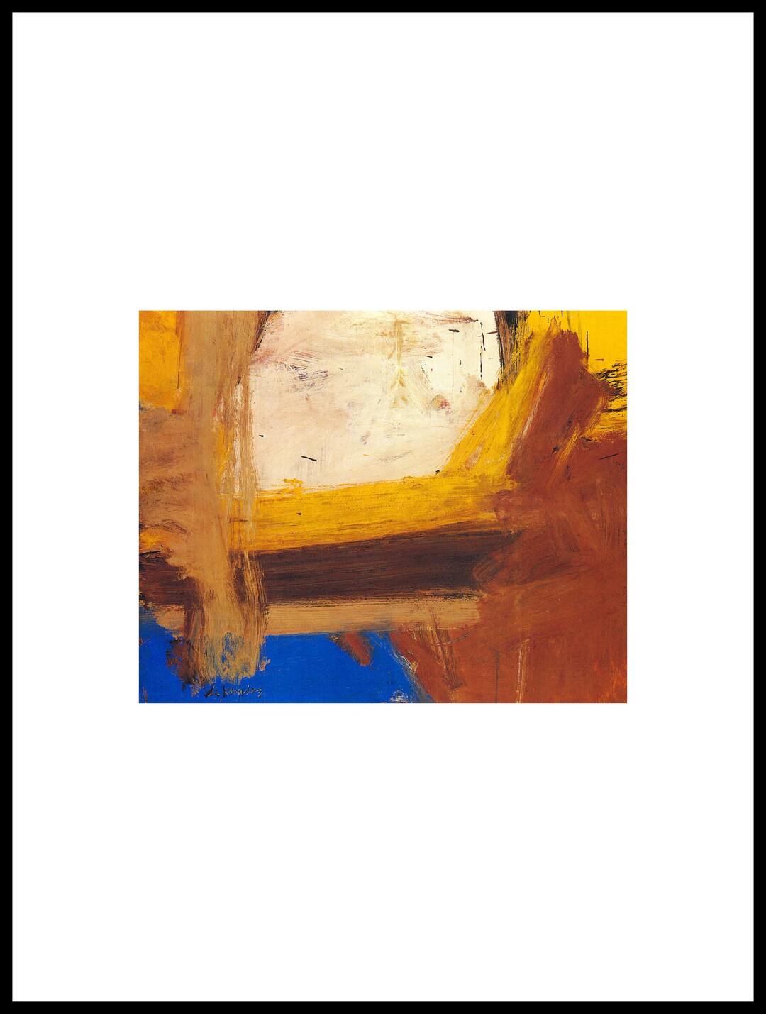 Duck Pond 1958 by Willem De Kooning Original Tear Sheet Window Mounted ...