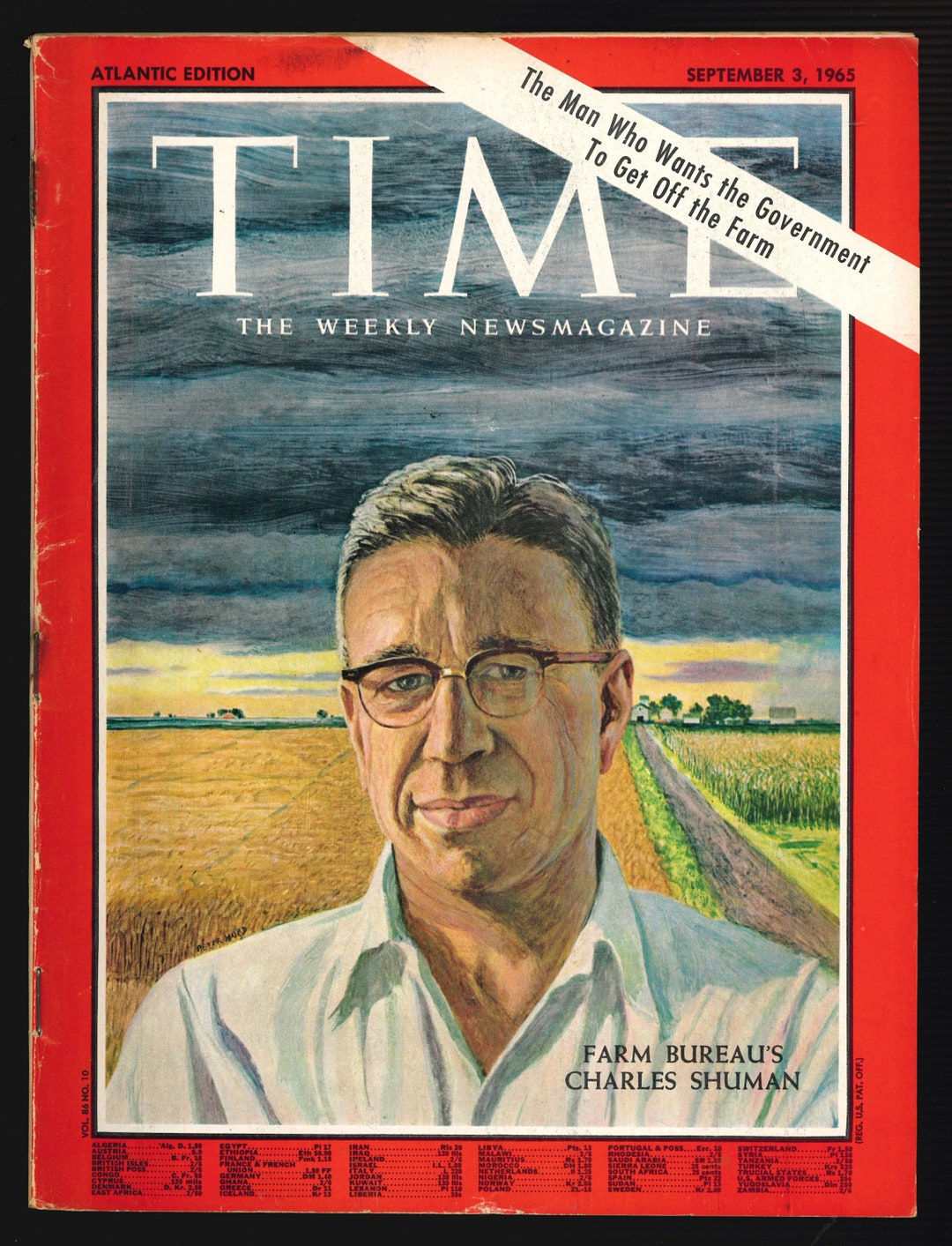 TIME ATLANTIC SEPT 3 1965 Farm Bureau's Charles Shuman - Etsy