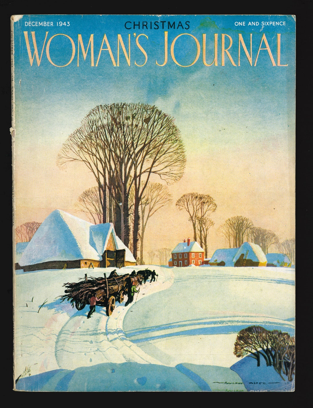 Woman's Journal Dec 1943 Original Vintage Magazine - Etsy