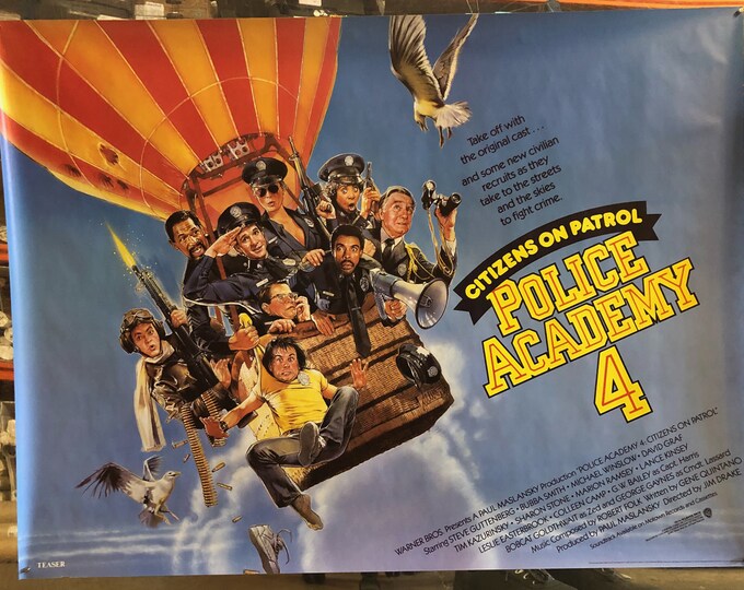 Police Academy 4: Citizens on Patrol Soundtrack LP Vinyl - Etsy