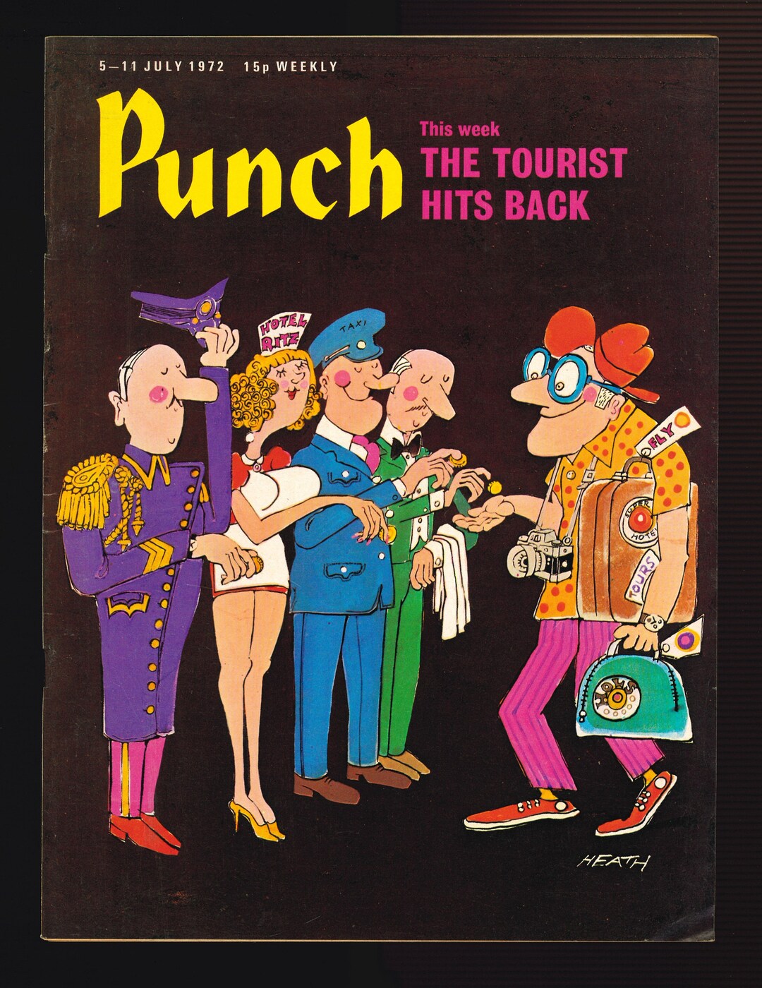 Punch July 1972 Bundle of 4 Copies Vintage Original Satire Magazine - Etsy