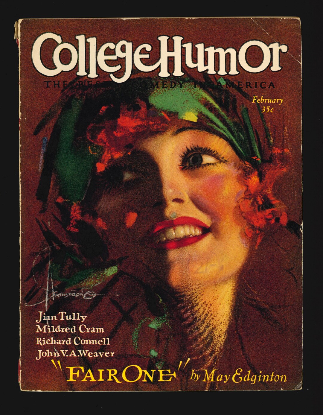 College Humor Feb 1928 Original Vintage Magazine Mary Edginton - Etsy