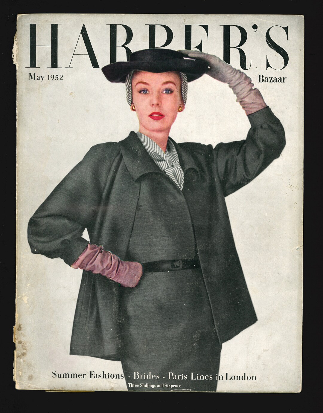 Harper's Bazaar UK May 1952 Original Vintage Rare Retro Fashion ...