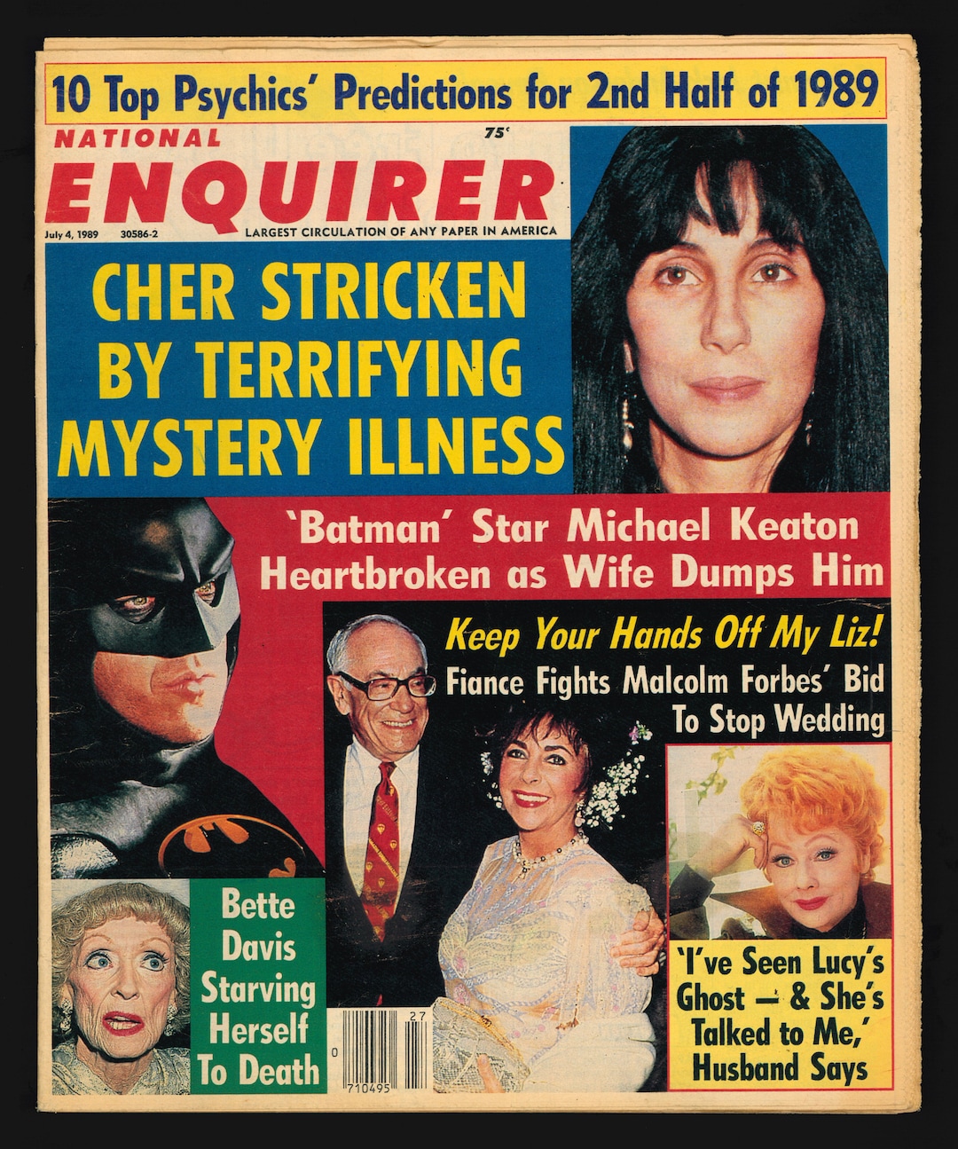National Enquirer Back Issues 1989 - 1991 Celebrity Gossip Tabloid - Etsy