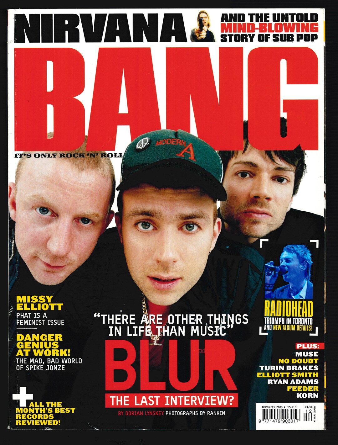 Bang Magazine Issue 9 Dec 2003 ROCK PUNK ALTERNATIVE Music Blur the ...
