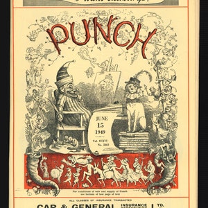 Punch June 1949 Bundle of 5 Copies Vintage Original Satire Magazine - Etsy