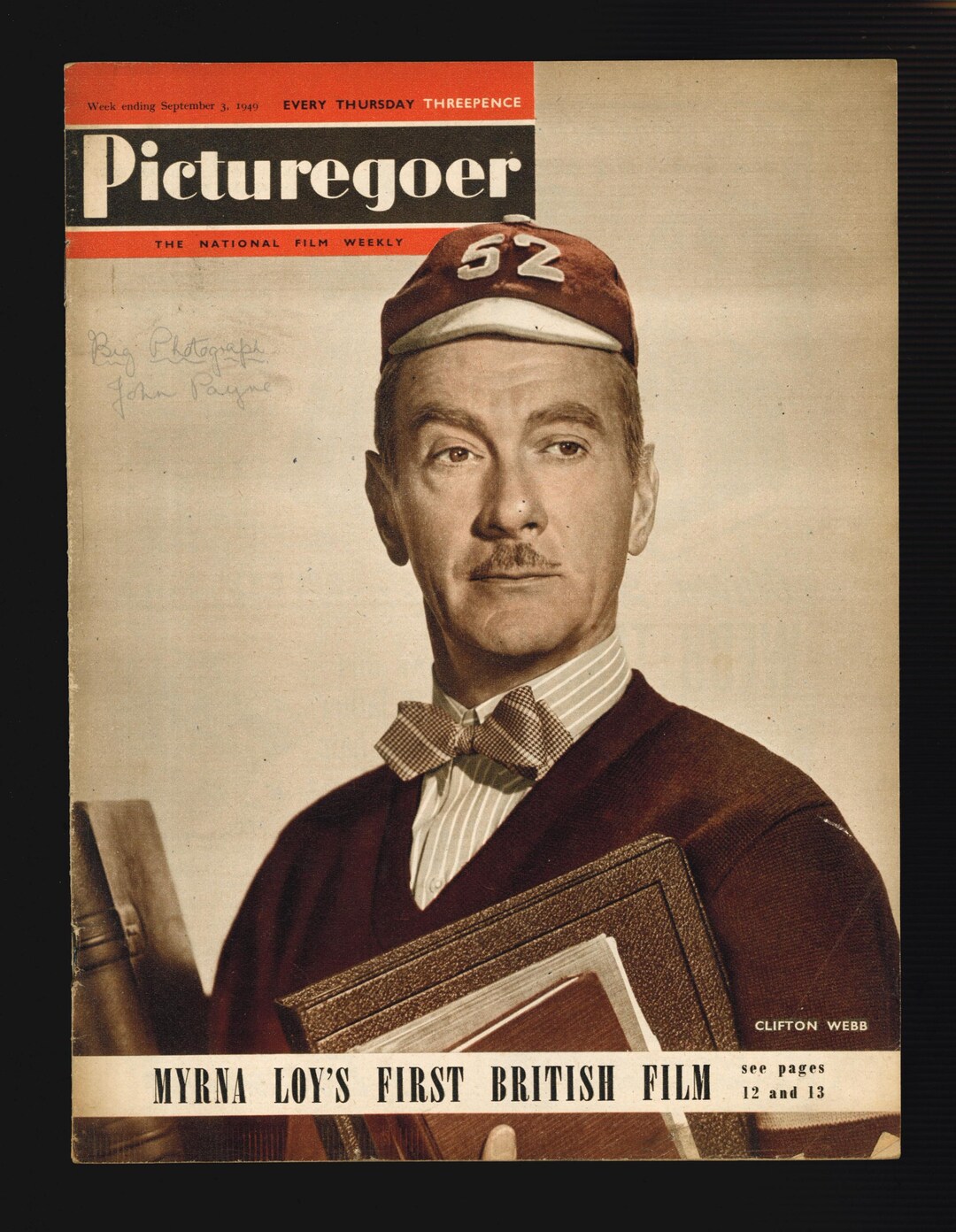 Picturegoer Film Movie Cinema Hollywood Sept Oct 1949 Original Vintage ...