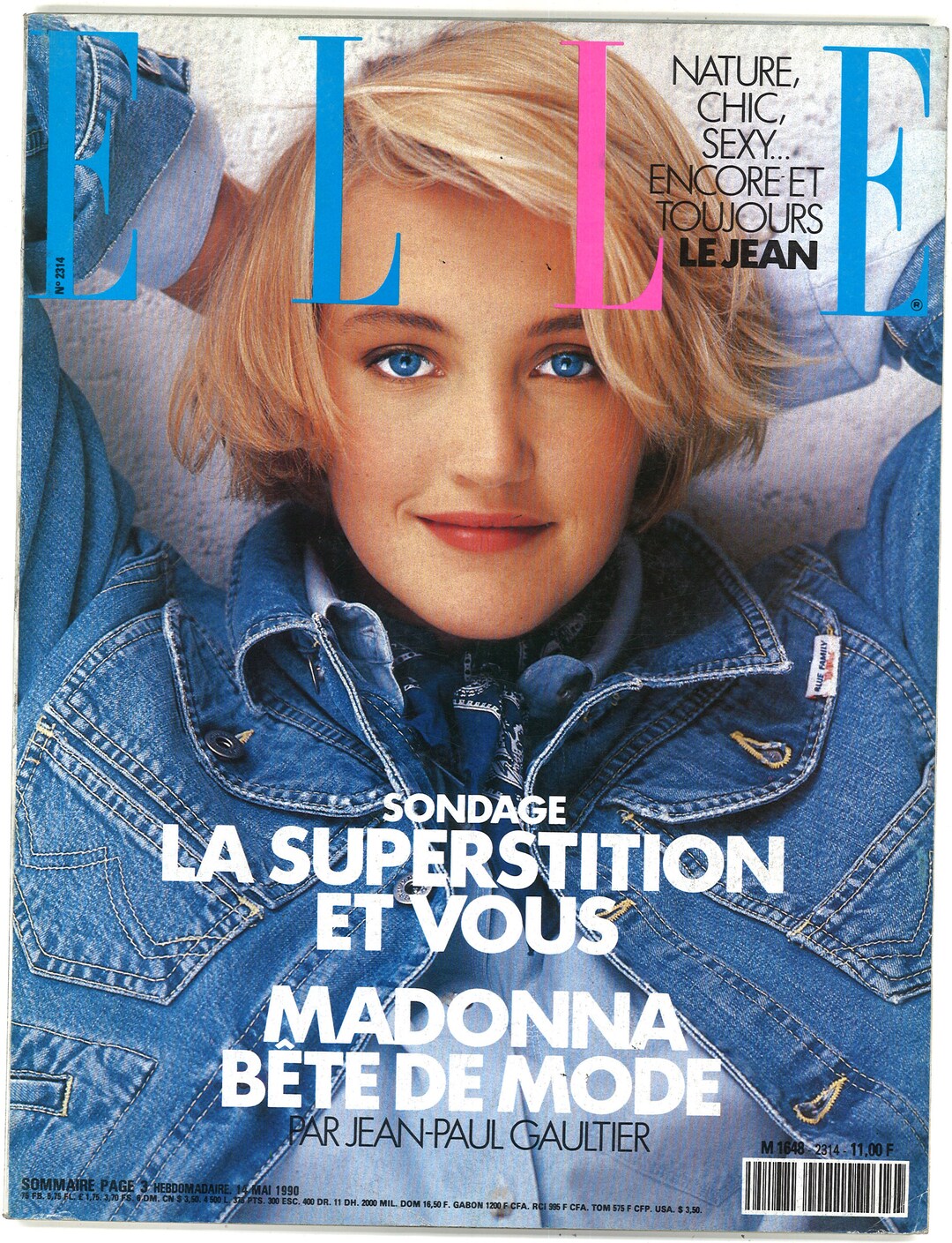 Elle French No 2314 May 14 1990 Paris Original Vintage Fashion Magazine ...