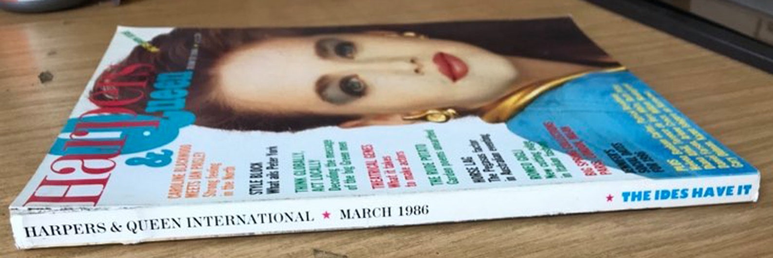Harpers & Queen UK March 1986 British Original Vintage Fashion Magazine ...