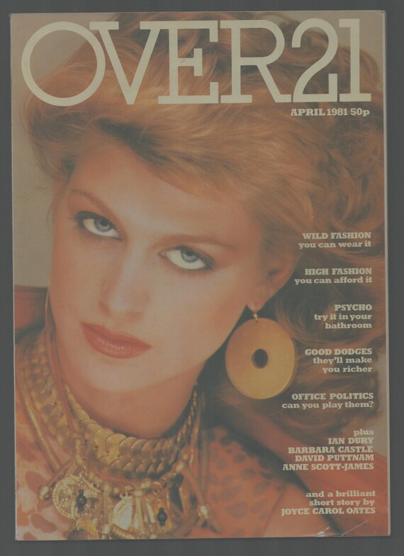 Over 21 April 1981 Original Vintage Fashion Lifestyle Magazine - Etsy