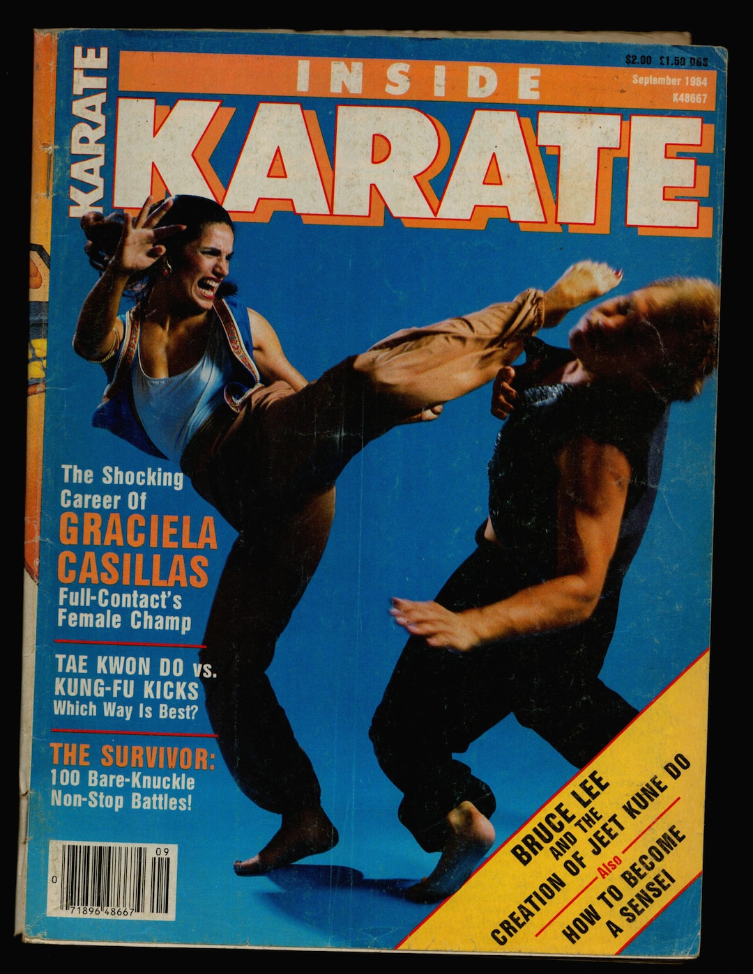 Inside Karate Magazine Sept 1984 Vol 5 No 9 Cover: Graciela Casillas ...