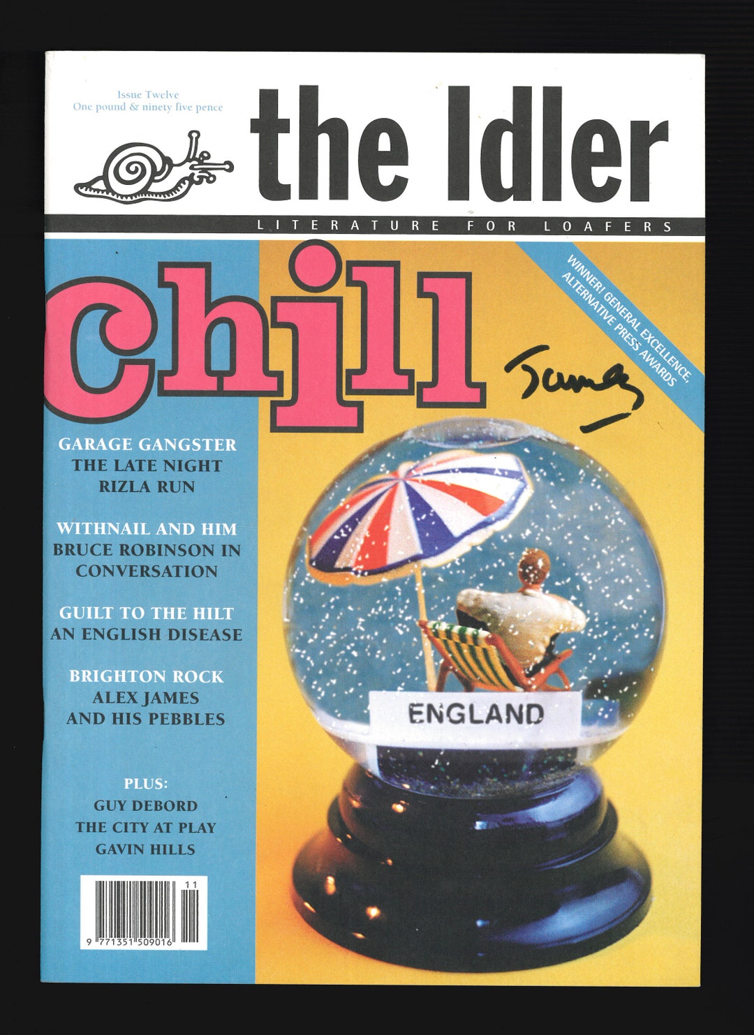 The Idler Issue Twelve Nov - Dec 1995 Original Vintage Magazine Chill ...