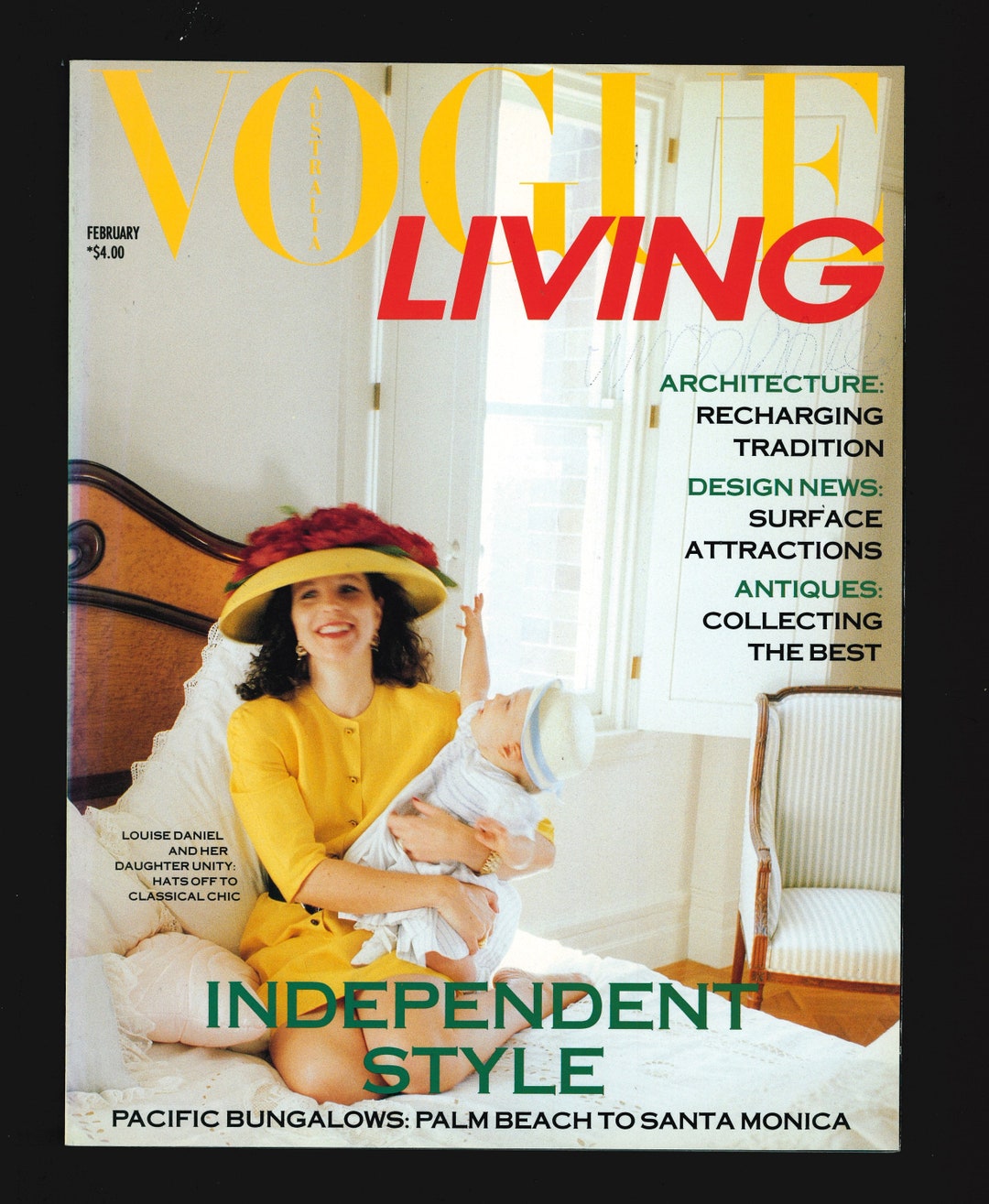 Vogue Australia Living Original Vintage Fashion Magazine Louise Daniel ...