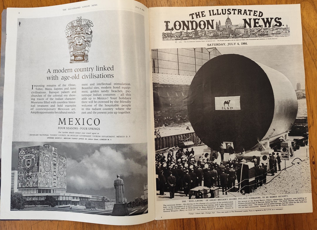 Illustrated London News July 4 1964 Original Vintage Magazine 60th ...