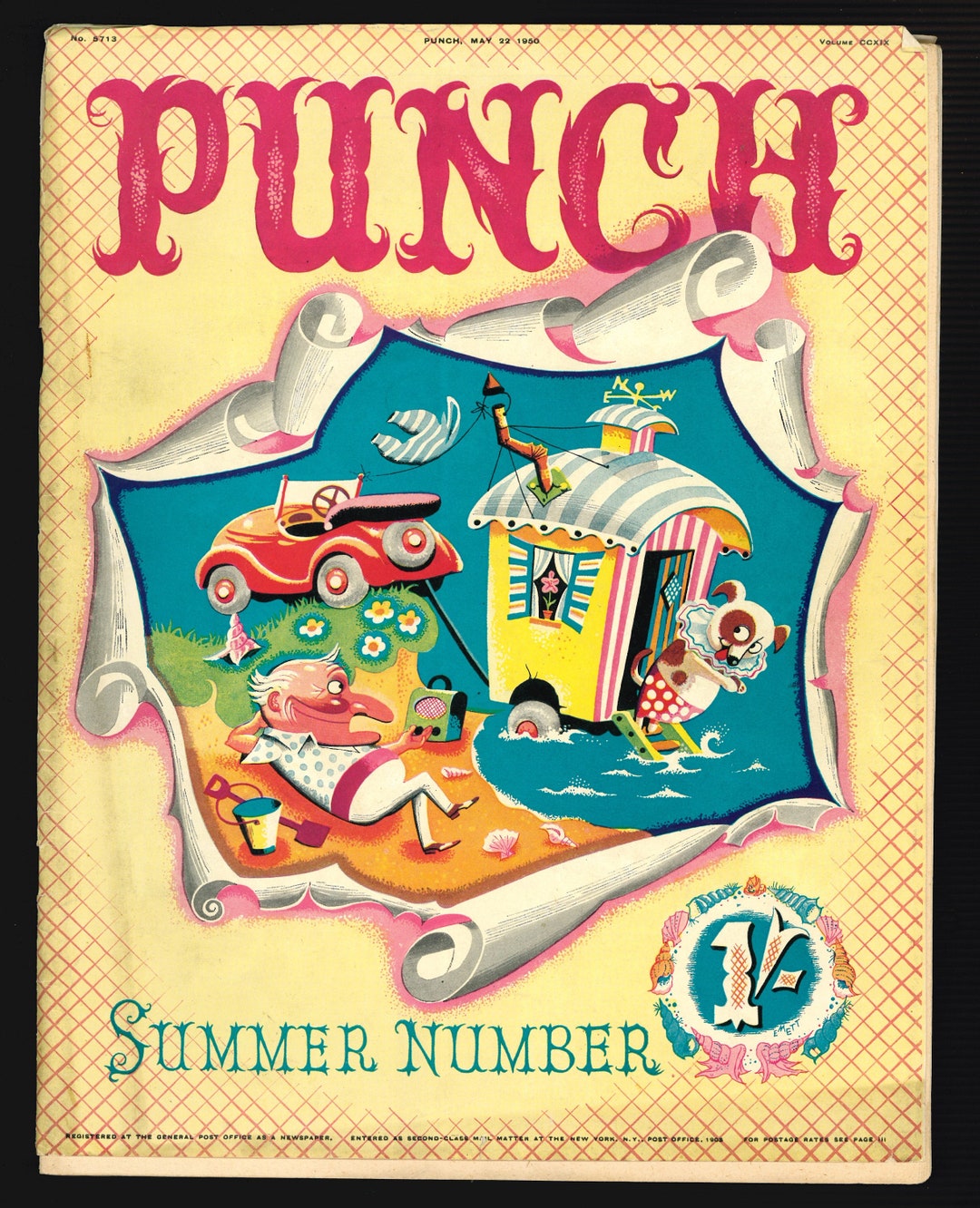 Punch May 1950 Bundle of 6 Copies Vintage Original Satire Magazine - Etsy