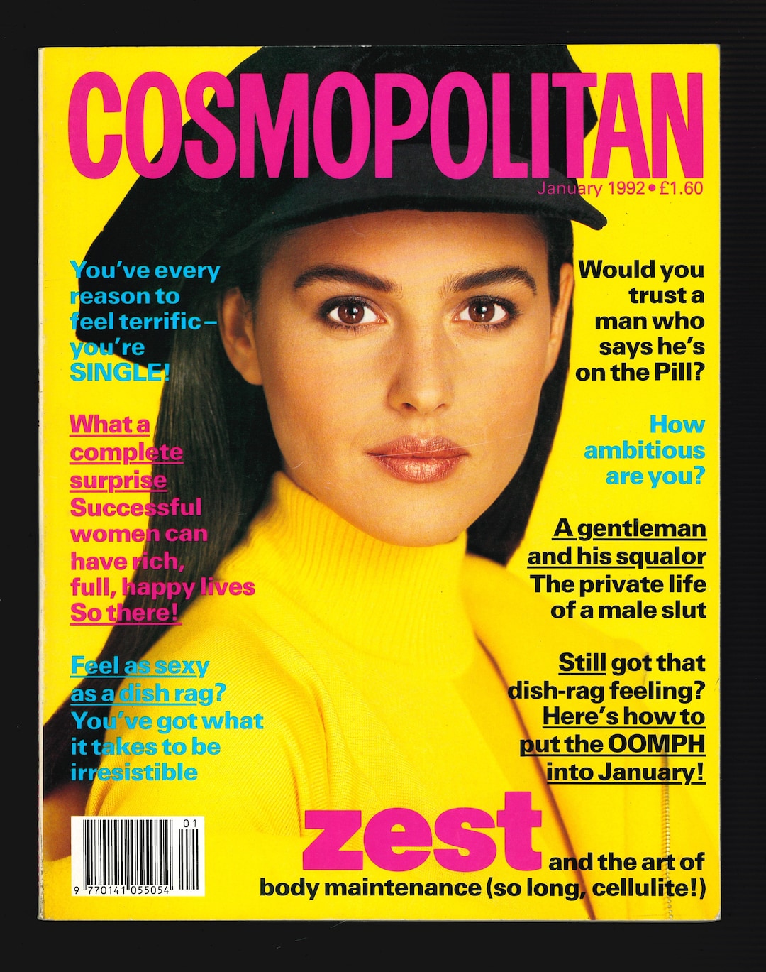 Cosmopolitan Magazine UK Jan 1992 - Etsy